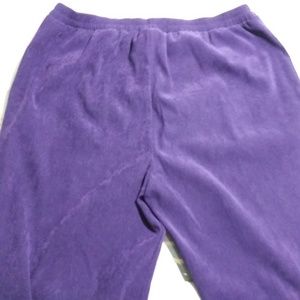 TanJay | Pants & Jumpsuits | Tanjay Purple Suede Velvet Stretch Pants ...